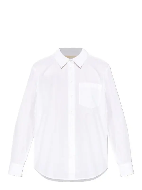 Michael Kors Poplin Boyfriend Shirt - White