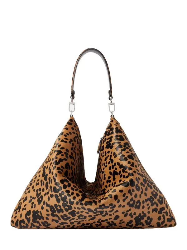 TOTEME Bevel Large Zipper Handbag - Brown