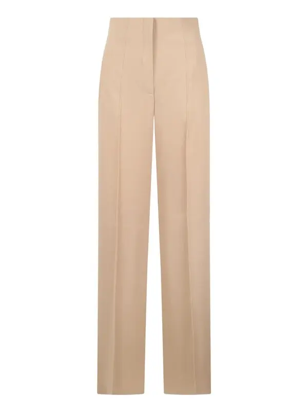 Alberta Ferretti High-waist Wide-leg Palazzo Trousers - Nude