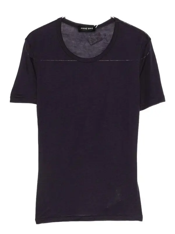 ANINE BING Sylvie Round-neck T-shirt - Black
