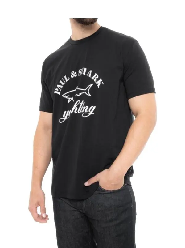 PAUL  SHARK T-shirt With Round Neck And Short Sleeves - Black