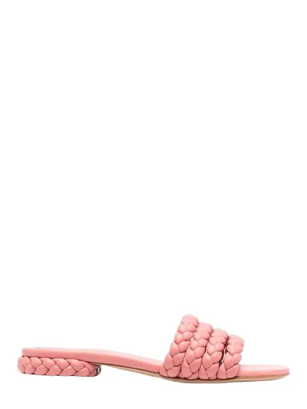 GIANVITO ROSSI Braided Slip-on Sandals - Pink