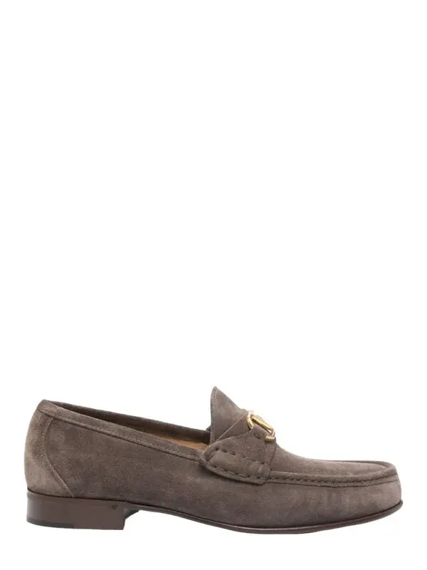 Valentino Garavani Vlogo Signature Slip-on Loafers - Brown