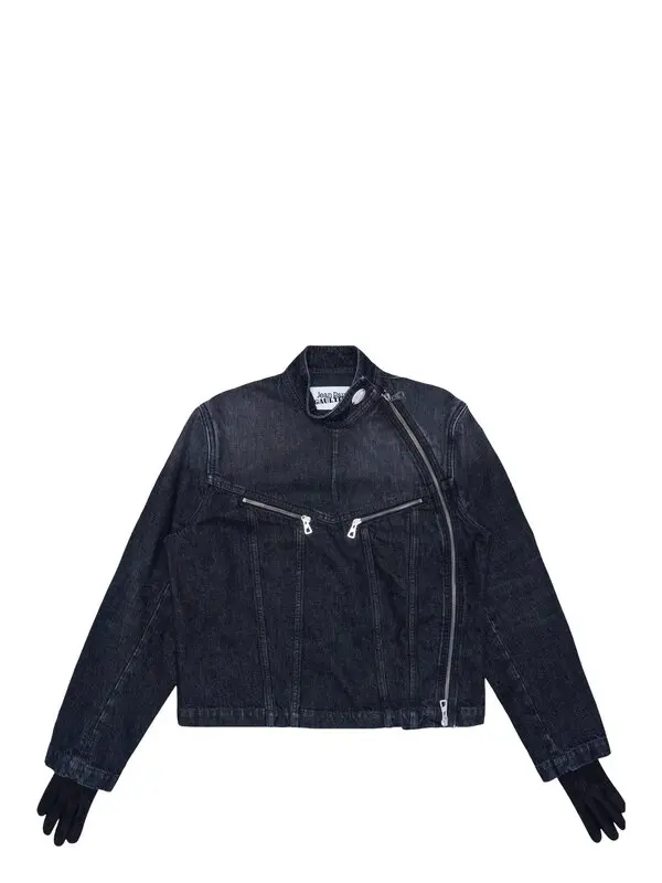 JEAN PAUL GAULTIER Detachable Glove Denim Jacket - Black