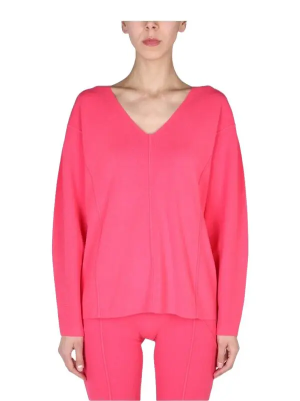 Helmut Lang V-neck Long-sleeve Jumper - Pink