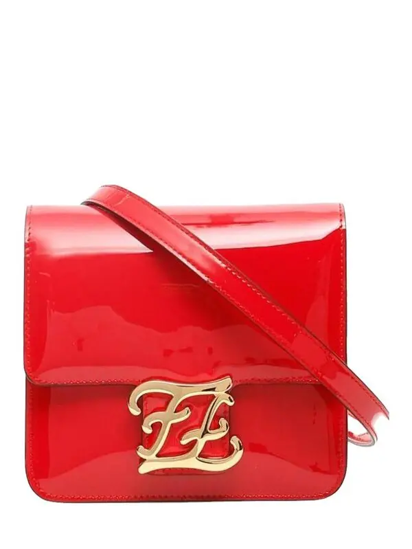 Fendi Karligraphy Shoulder Bag - Red