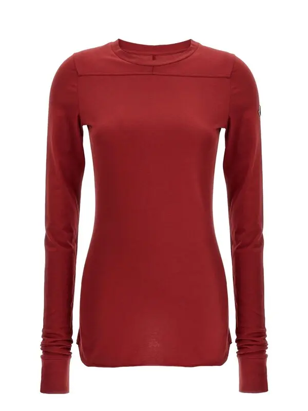 Moncler Embroidered Logo Jumper - Red