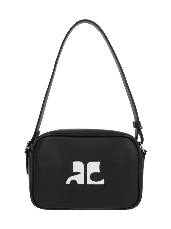 COURREGES Courrèges Re-edition Camera Shoulder Bag - Black