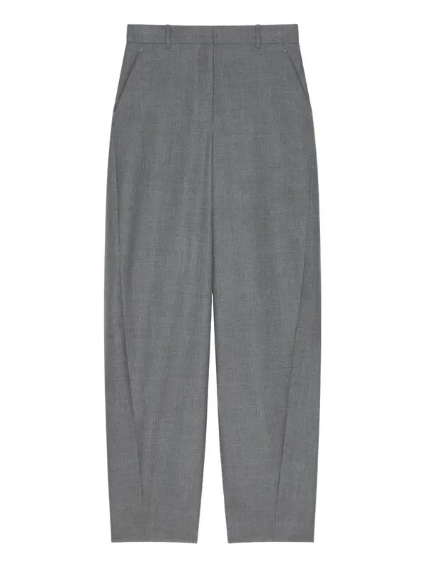 Givenchy Cocoon Tailored Wool Pants - Gray