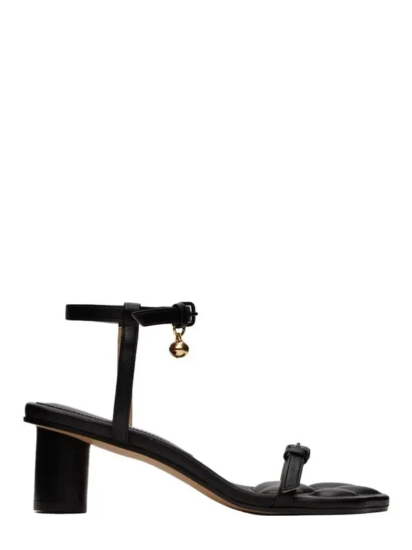 J.W.ANDERSON Round Head High-heeled Sandals - Black