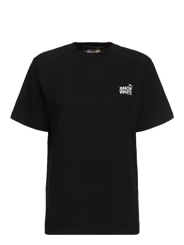 Coperni Snow White Graphic Print T-shirt - Black