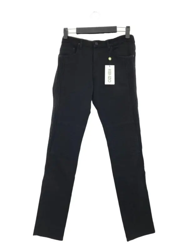 Kenzo Moto Detailed Jeans - Black