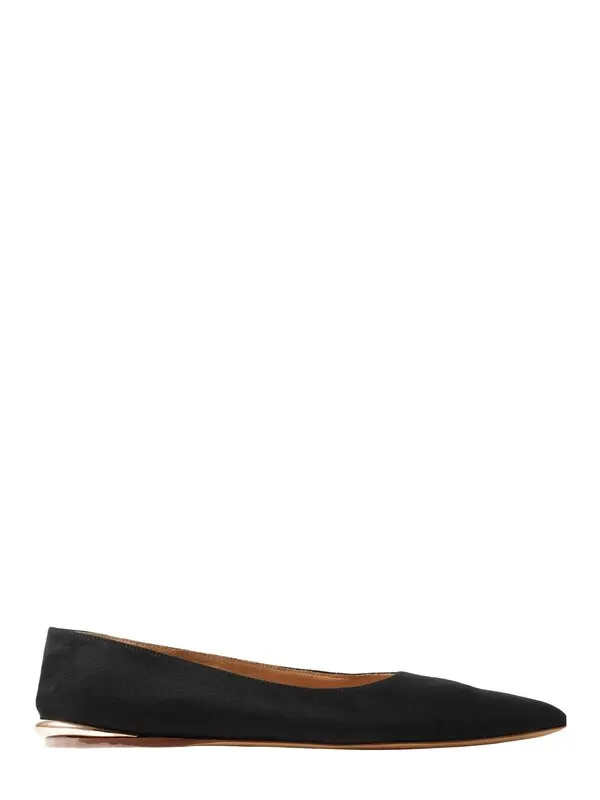 Gabriela Hearst Pointed Ballet Flats - Black