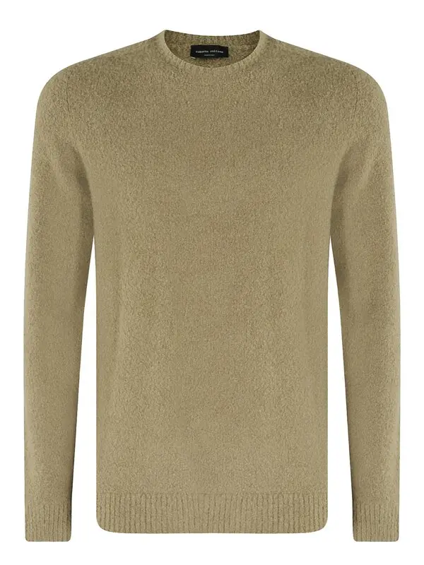ROBERTO COLLINA Crewneck Knitwear - Brown