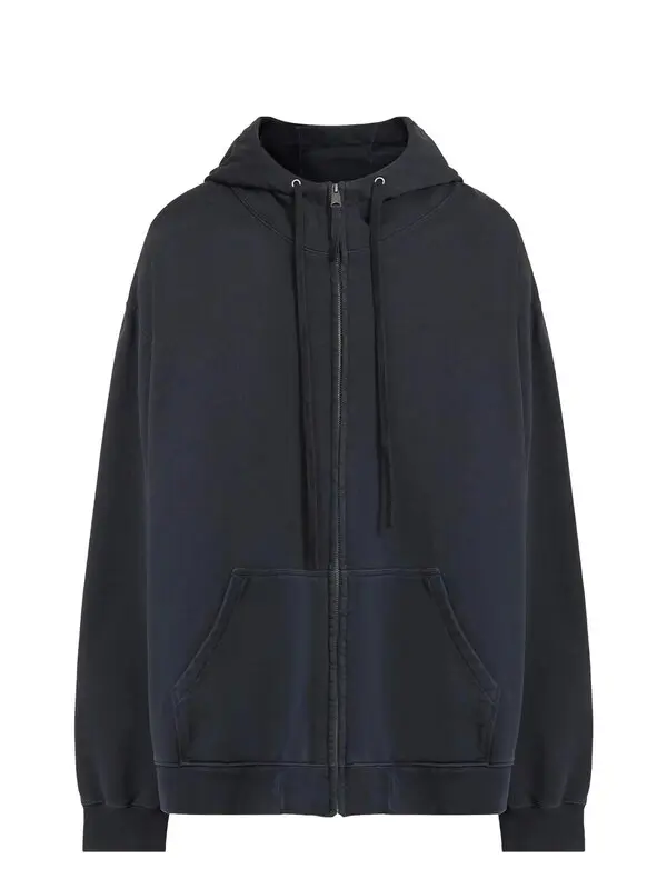MAISON MARGIELA Stadium Zip-up Hoodie - Black