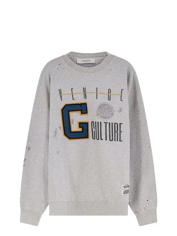 GOLDEN GOOSE Graphic Sweatshirt - Gray