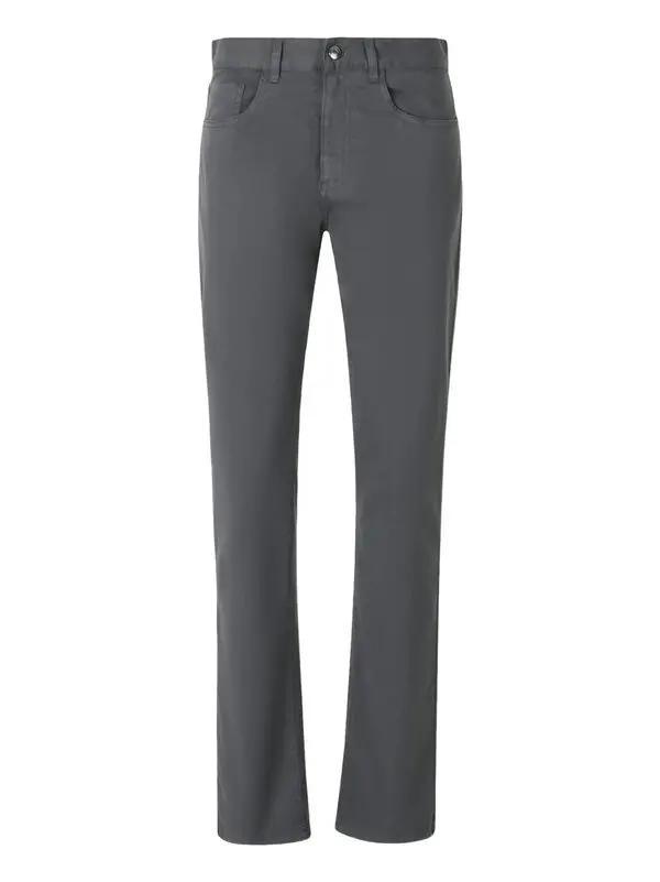 Canali Tonal-stitching Jeans - Cobalt Blue