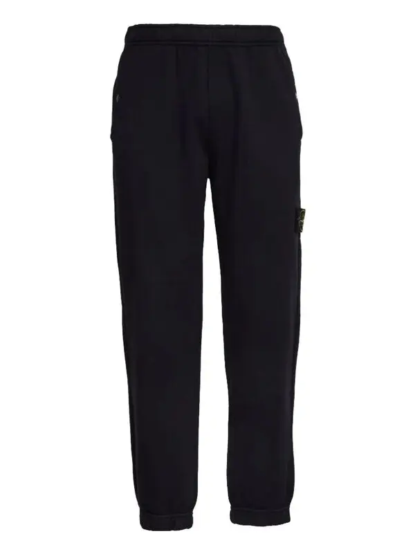 Stone Island Compass Badge Fleece Trousers - Blue