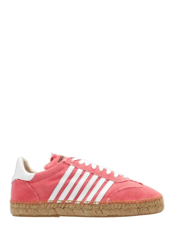 Dsquared2 Lace-up Sneakers With Side Stripes - Red