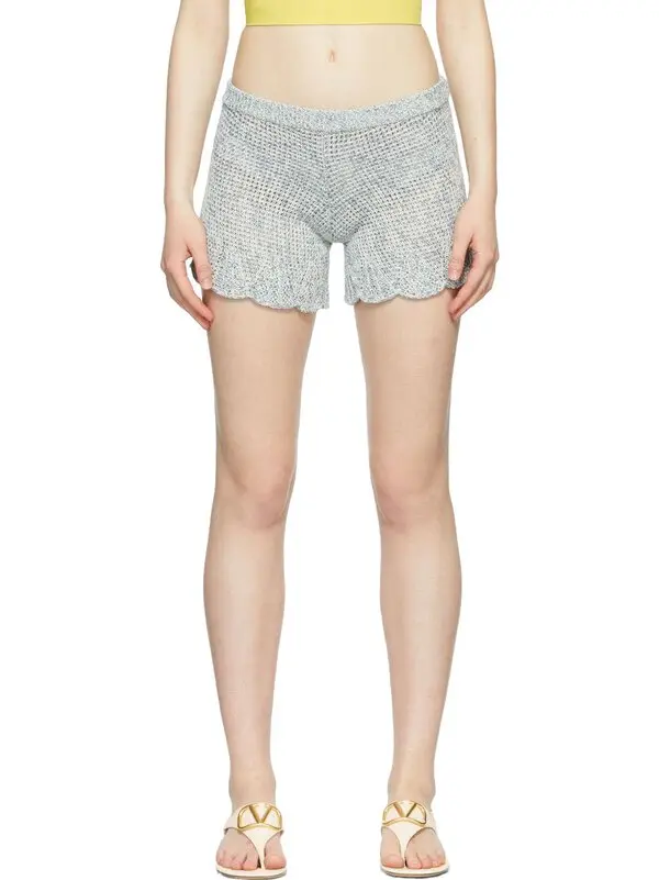 Red Valentino Knitted Shorts - Nude
