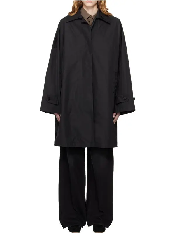 TOTEME Long-sleeved Trench Coat - Black