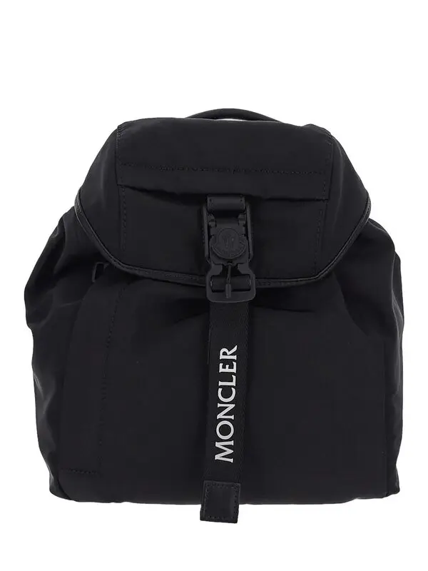 Moncler Logo Printed Backpack - Black