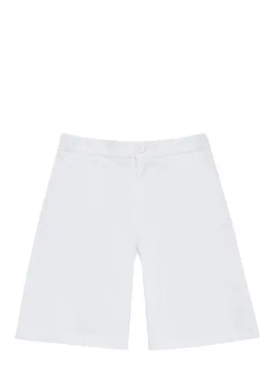 Dolce & Gabbana Elastic Waist Shorts With Logo Detail - White