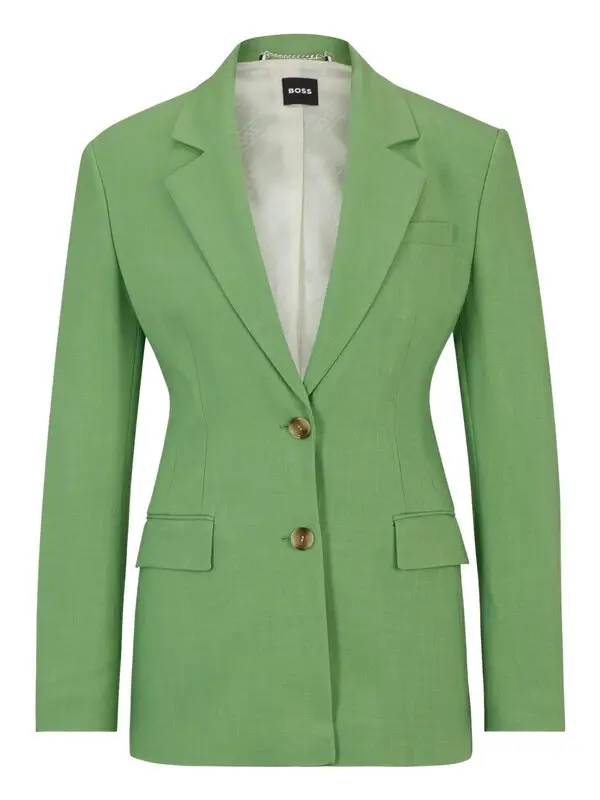Hugo Boss Single-breasted Blazer - Green