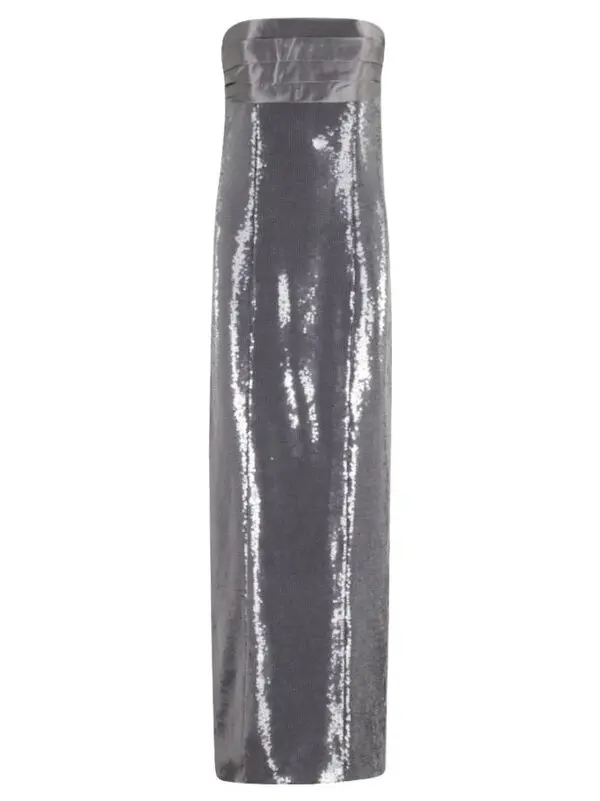 Retrofete Kenia Sequin Maxi Dress - Gray