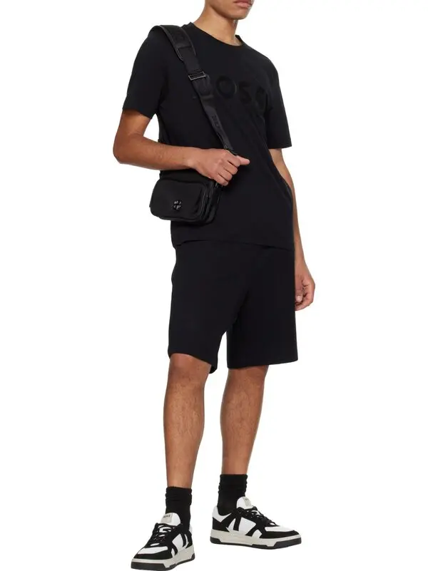 Hugo Boss Drawstring Regular-fit Shorts - Black