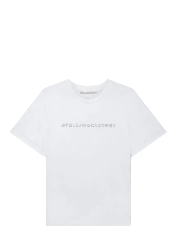 Stella McCartney Logo Printed Crewneck T-shirt - White