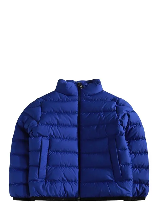 Moncler Logo Down Jacket - Blue