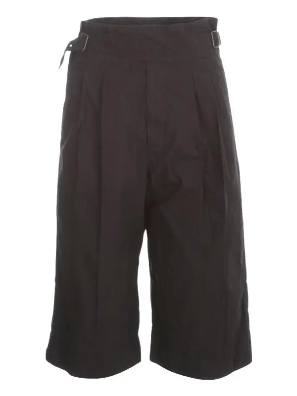 Y’s Loose Fit Pleated Shorts - Black