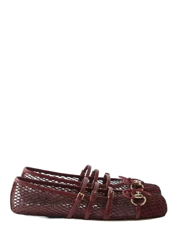 Gucci Horsebit Ballet Flats - Gucci Rosso Ancora Red