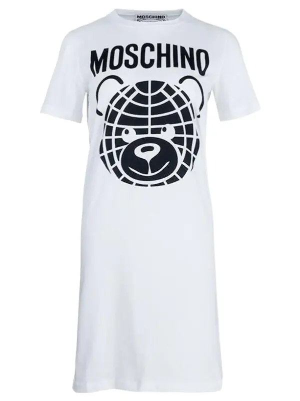 Moschino Print T-shirt Dress - White