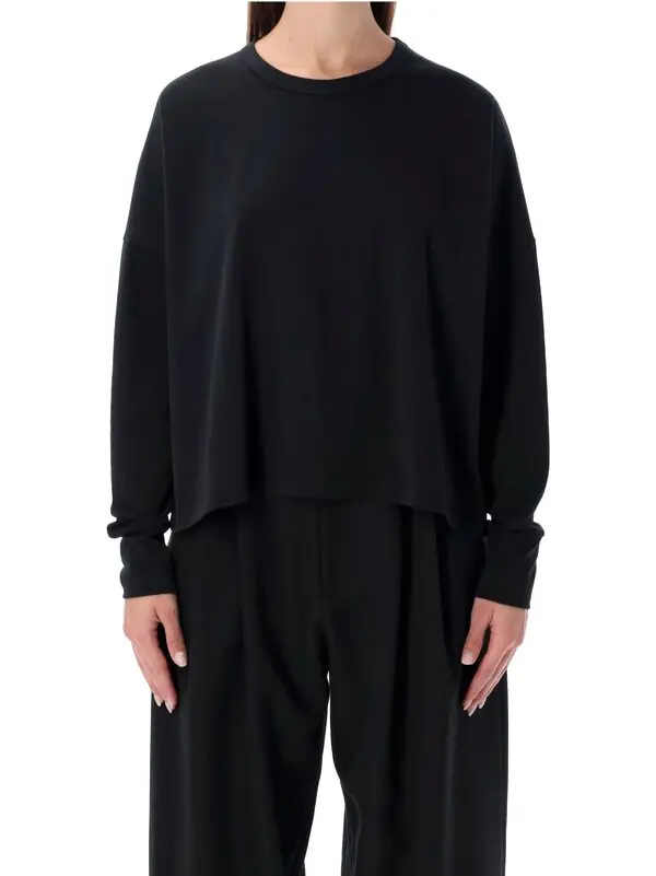 Studio Nicholson Oversized Long Sleeve Top - Black