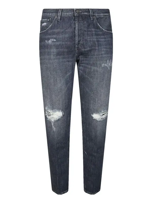 DONDUP Brighton Distressed Carrot Jeans - Black
