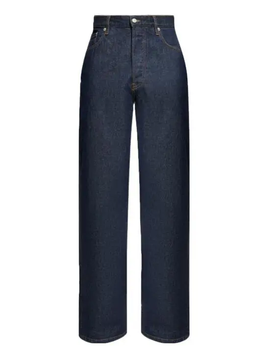 Dries Van Noten Belt Loops Wide-leg Jeans - Black