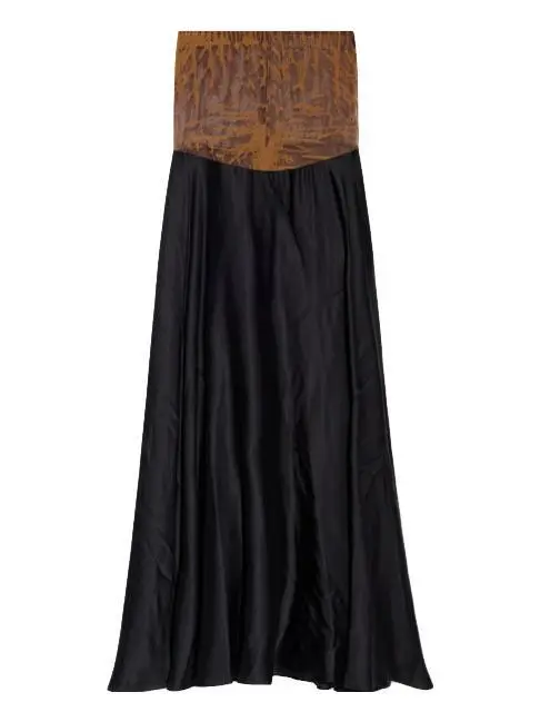 DIESEL® O-garcia Flared Maxi Skirt - Black