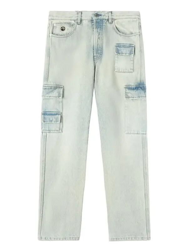 AMBUSH Slim Denim Cargo Jeans - White