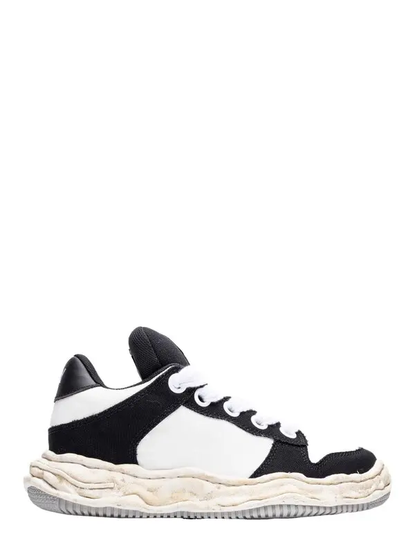 Mihara Yasuhiro Wayne Og Sole Leather Sneakers - Black/white