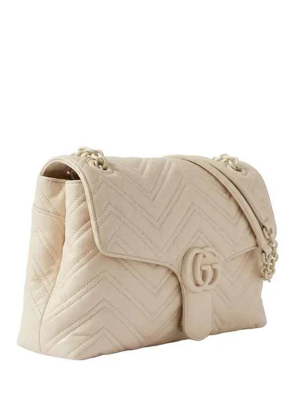 Gucci Gg Marmont Medium Shoulder Bag - Ivory