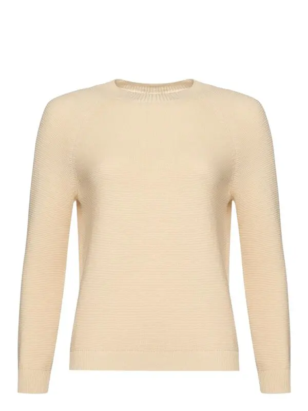 Max Mara Crew Neck Knitted Sweater - Nude