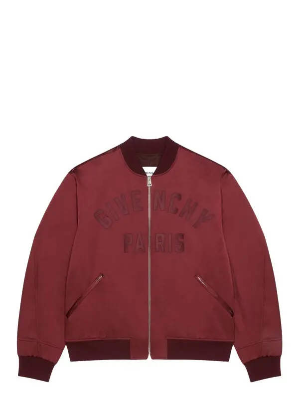 Givenchy Paris Couture Seam Bomber Jacket - Red