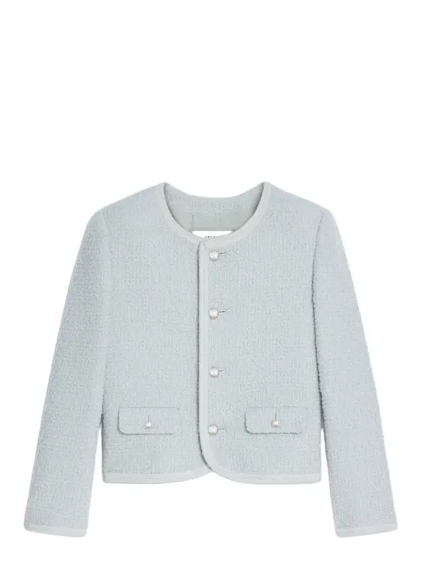 Celine Chelsea Jacket In Cashmere Natt - White