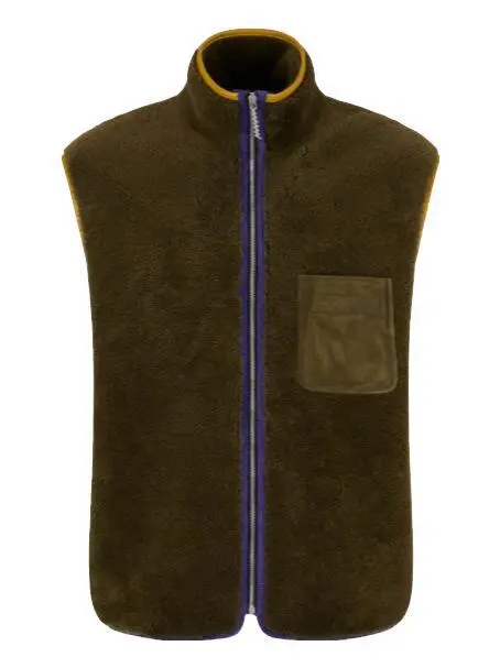 Marni Shearling Vest - Deep Green