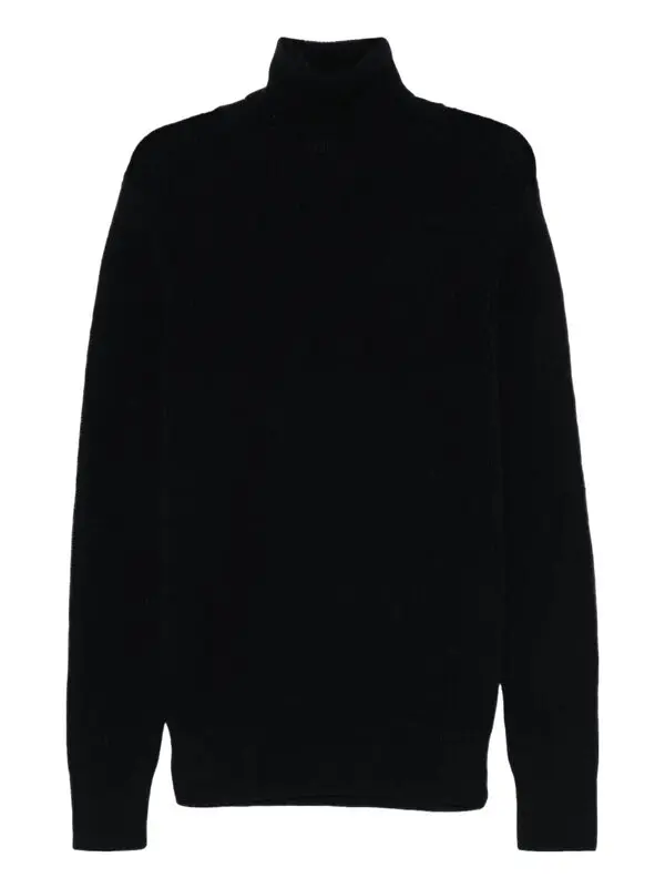 Dries Van Noten High Neck Sweater - Black