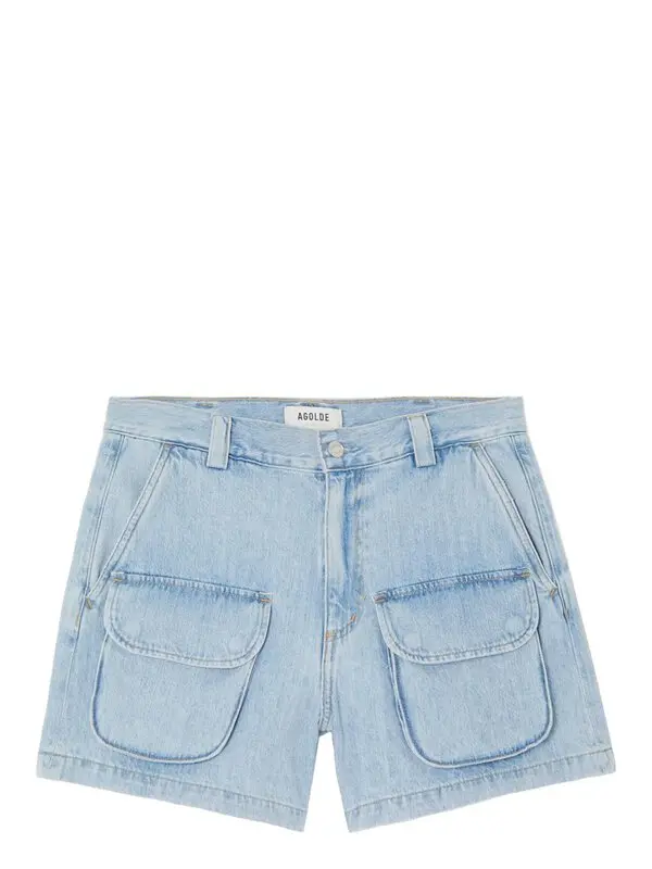 AGOLDE Vida Organic Denim Shorts - Light Denim