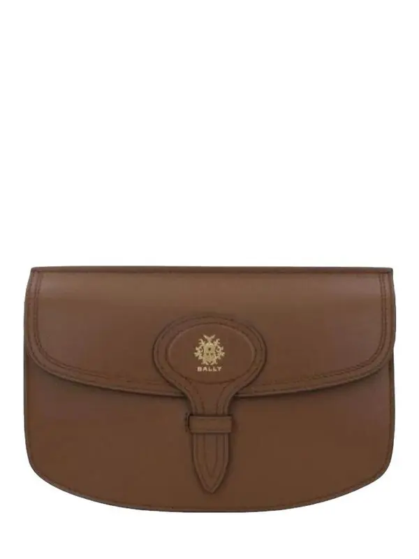 Bally Embossed Logo Flap Shoulder Bag - Green
