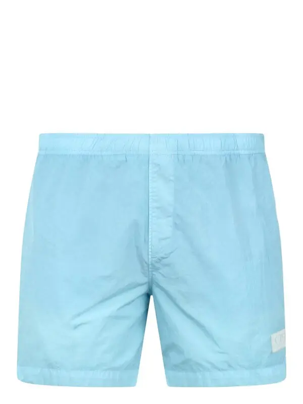 C.P. COMPANY Eco-chrome R Mid Rise Swim Shorts - Blue